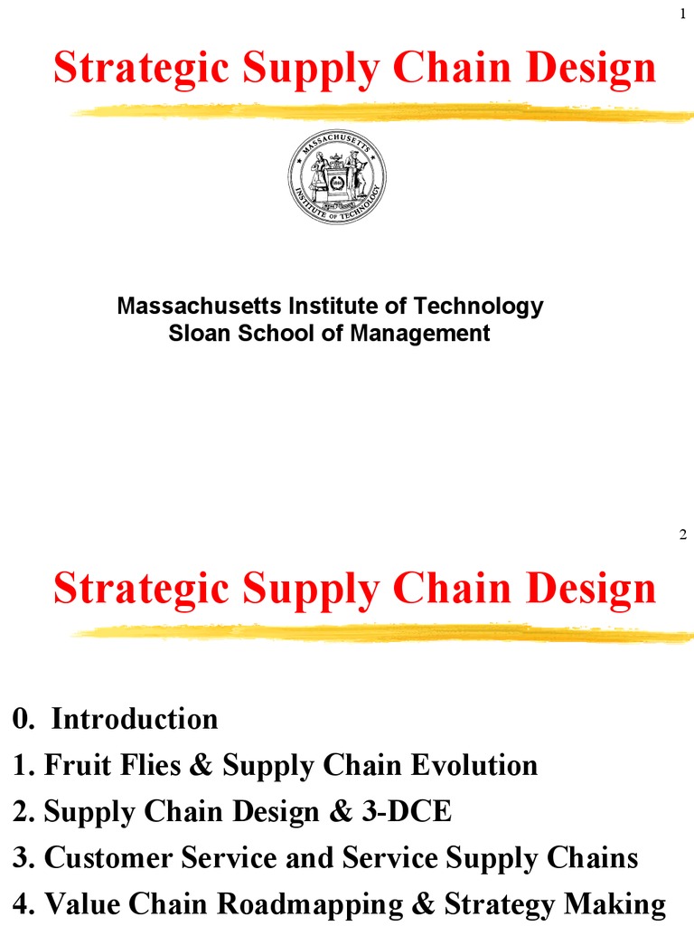 Supply Chain Design Strategies | PDF | Supply Chain | Intel