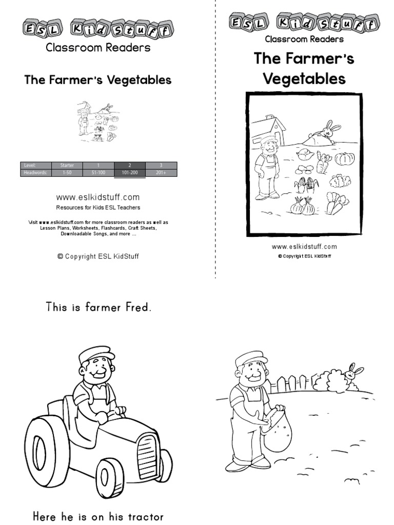 Farmers Vegetables Book BW Level2 Hqa | PDF | Vegetables | Domesticated ...