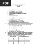 Statistics & Probability LAS 1 | PDF | Random Variable | Probability ...