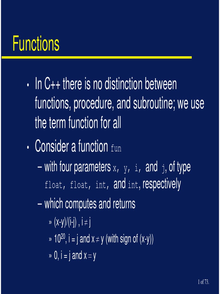 Object Oriented Programming Pdf Parameter Computer Programming Subroutine
