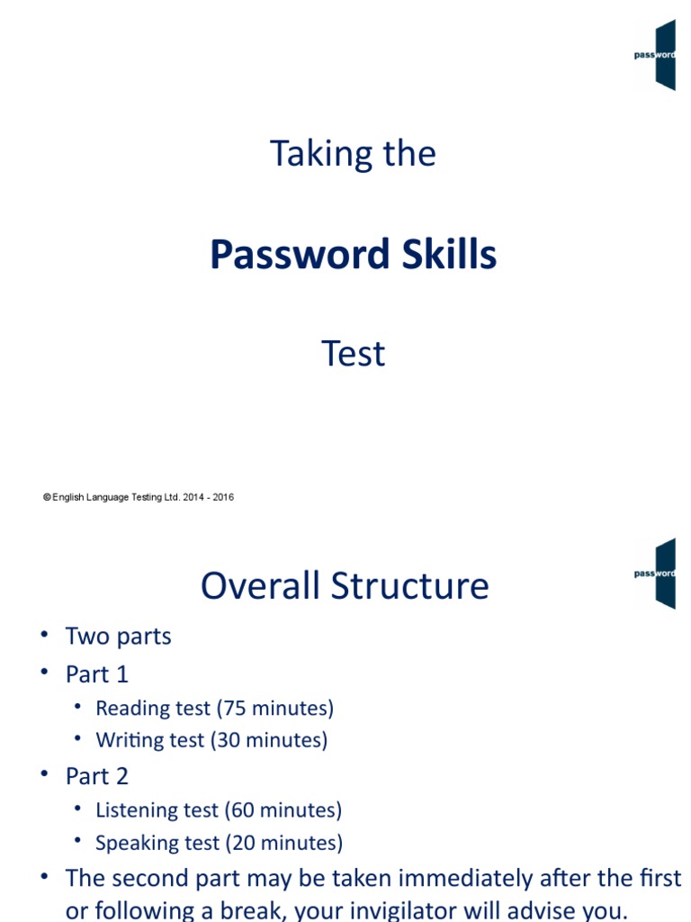 Taking The Password Skills Test | PDF | Computer Keyboard | Question