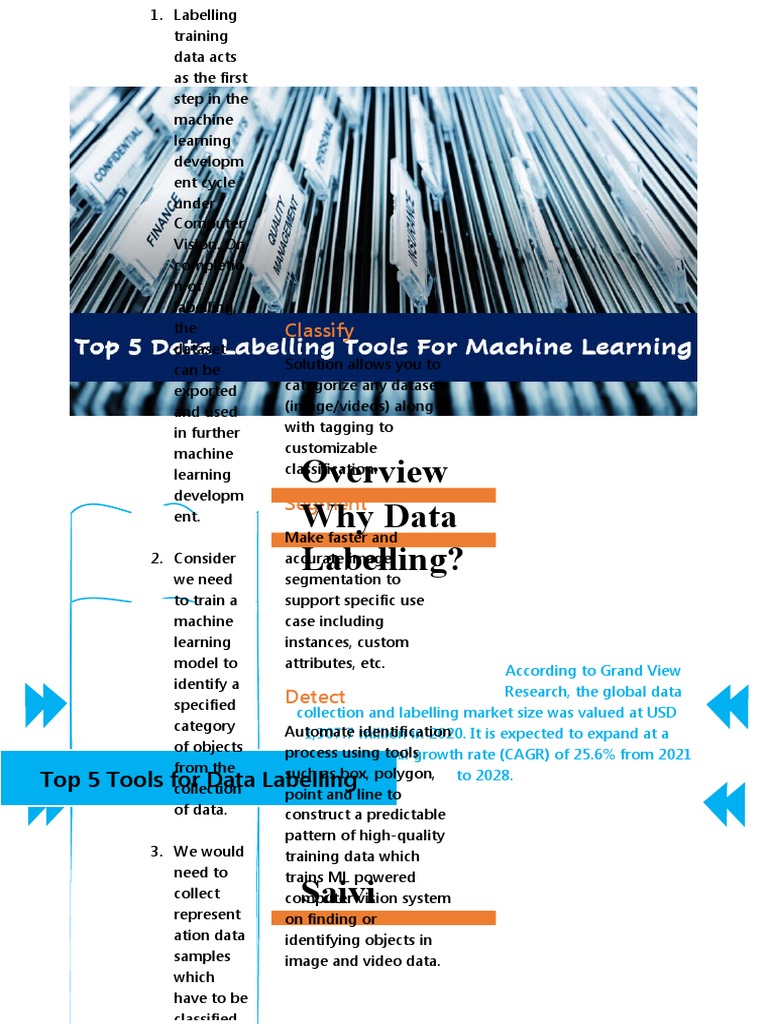 Top 5 DataLabel Tools For Machine Learning | PDF | Annotation ...