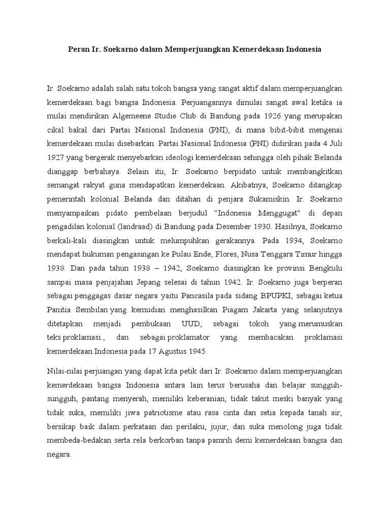 Peran Ir. Soekarno | PDF