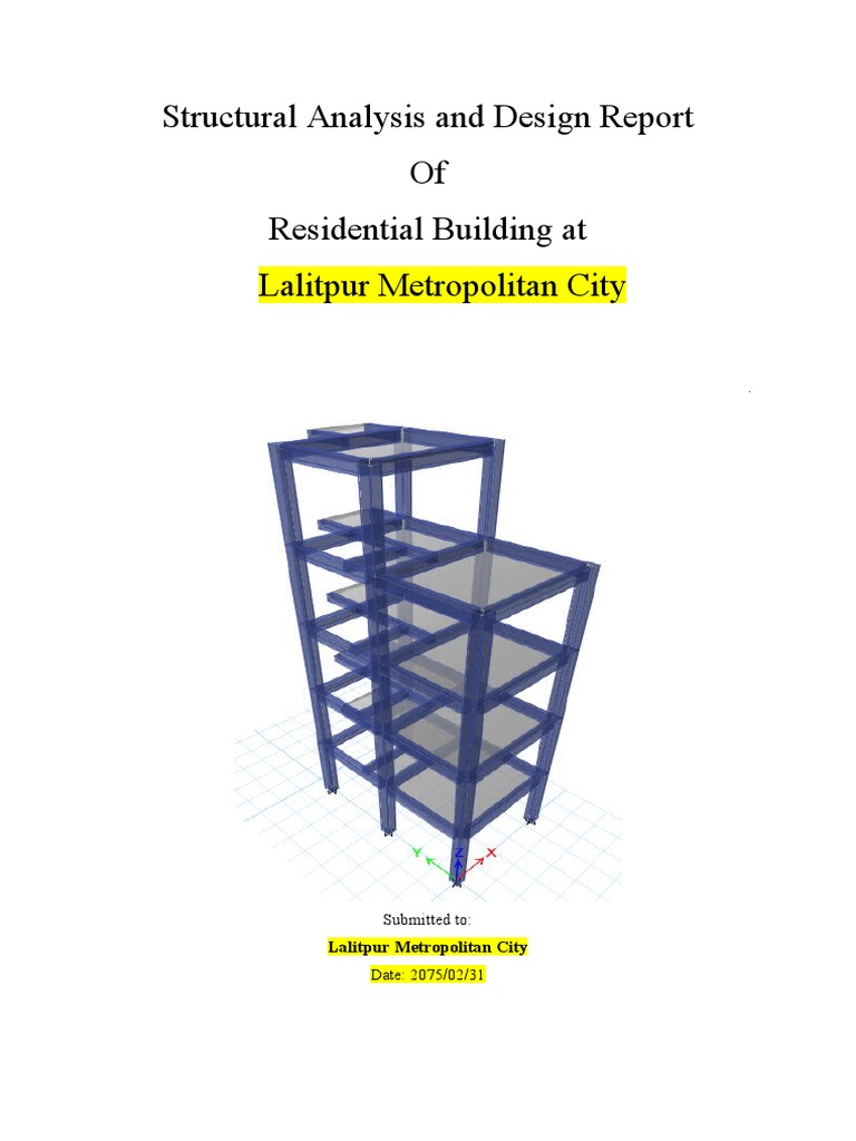 Structural Analysis and Design Report of Residential Building at ...