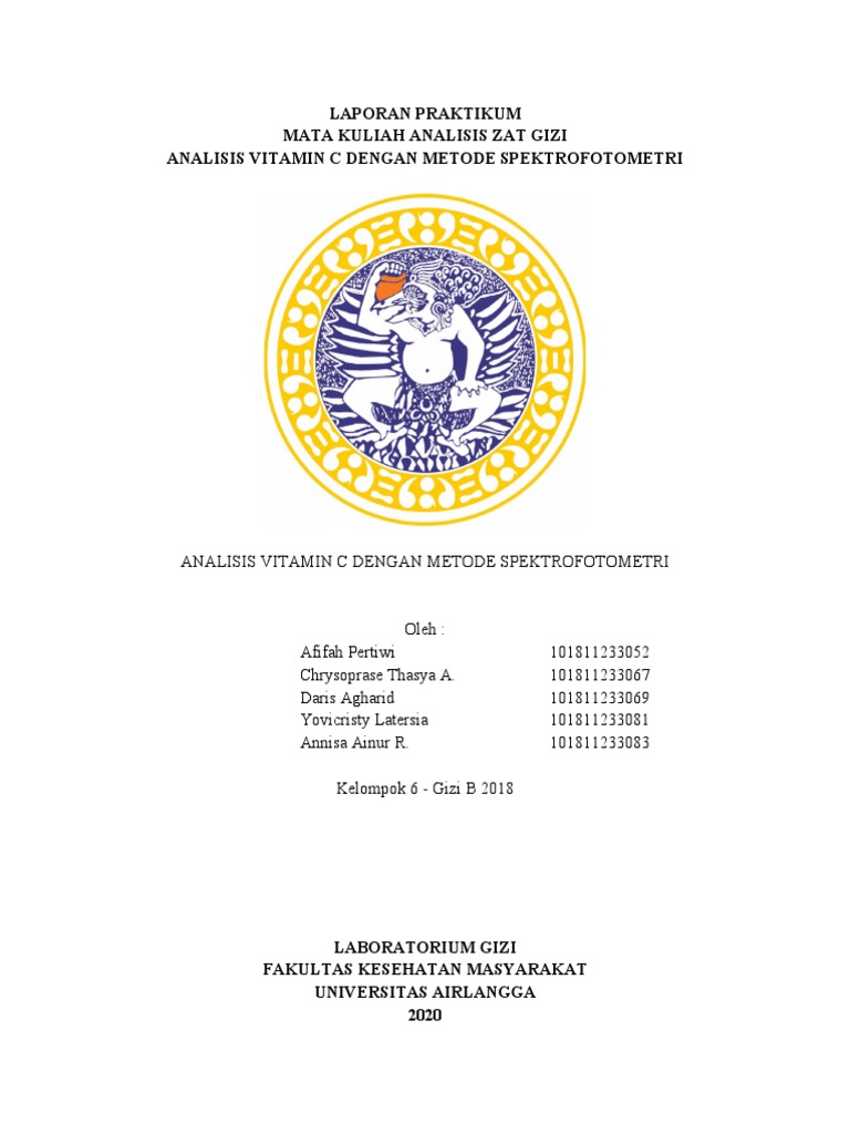 5B - Kelompok 6 AZG - Laporan Praktikum Vit | PDF