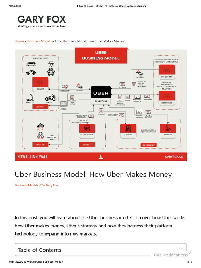Uber Business Model Explained | PDF | Business Model | Supply Chain