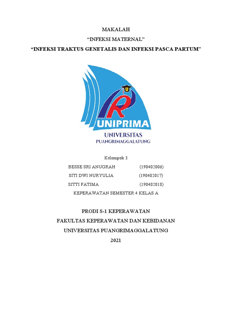 Infeksi Maternal: Traktus Genitalis dan Pasca Partum | PDF