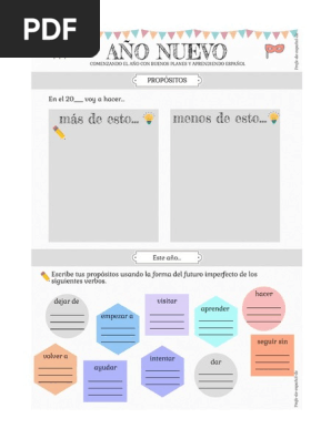 Hojas De Trabajo Sobre Diferentes Tipos De Verbos