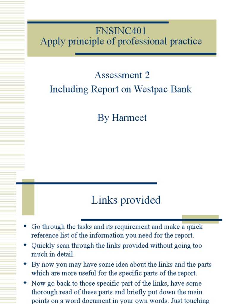 FNSINC401 Apply Principle of Professional Practice | PDF | Computing ...