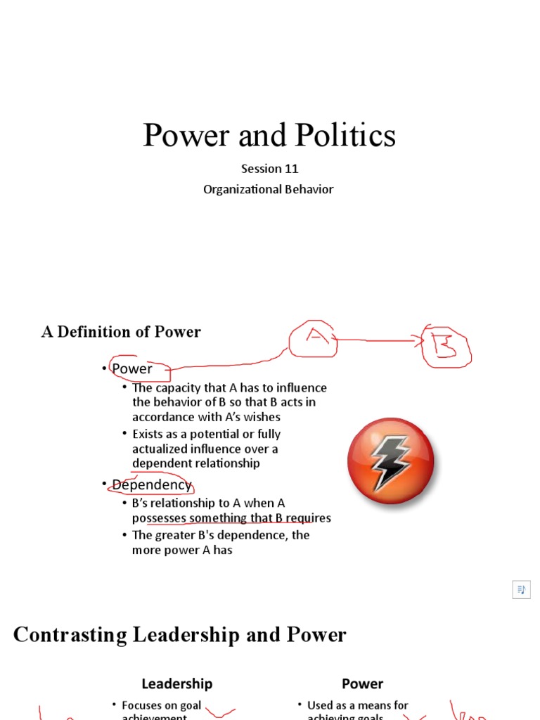 Session 11 - Power and Politics | PDF | Power (Social And Political ...