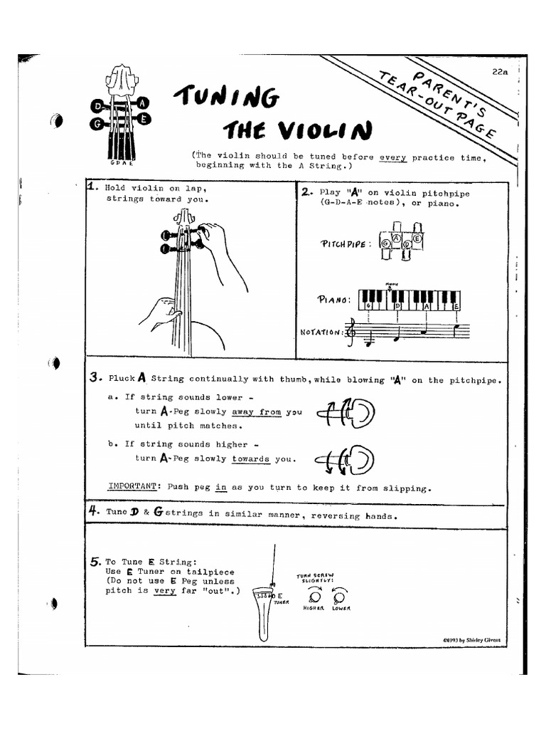 Tuning The Violin | PDF