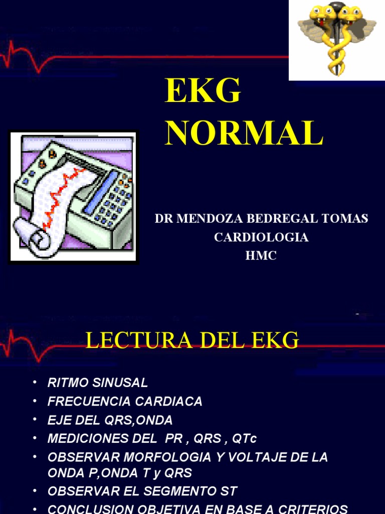 c1 EKG - NORMAL | PDF | Electrocardiografia | Electrofisiología cardíaca