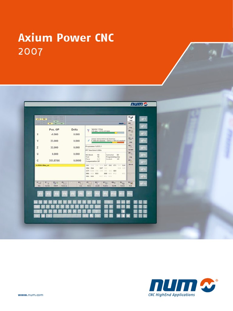 NUM Axium Power Catalog en Print Version | PDF | Electric Motor ...