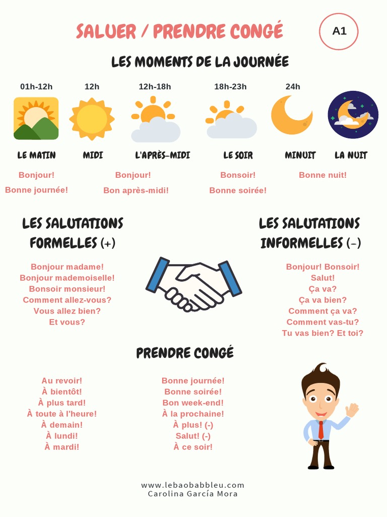 Salutations et moments de la journée | PDF