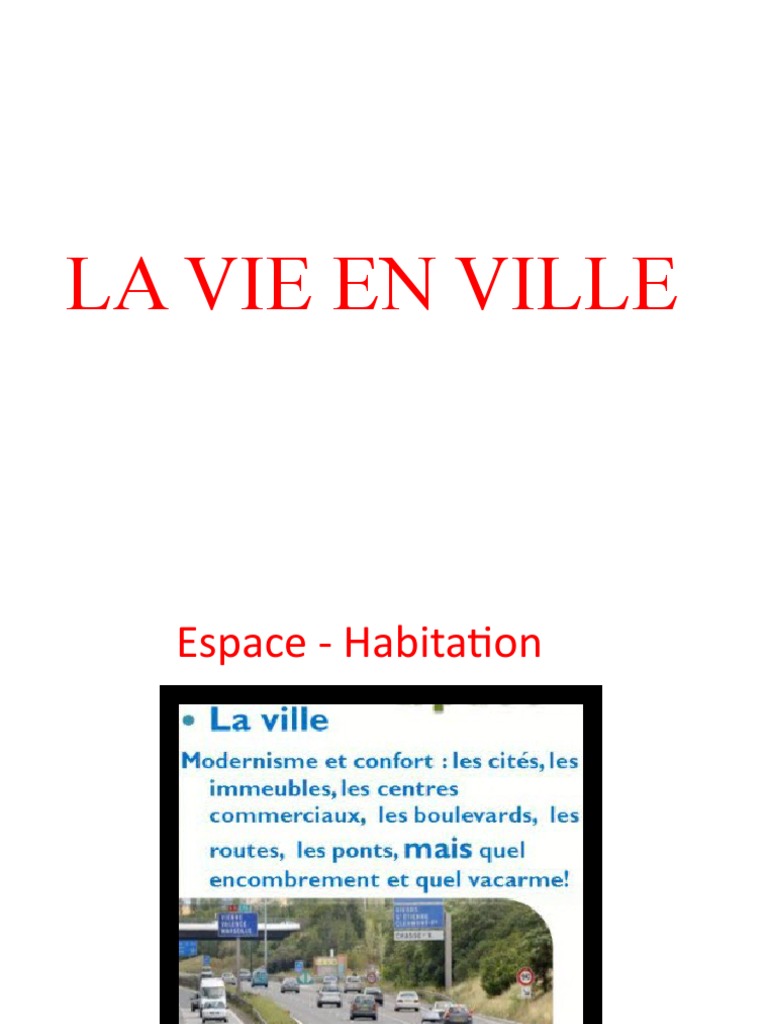 La Vie en Ville | PDF
