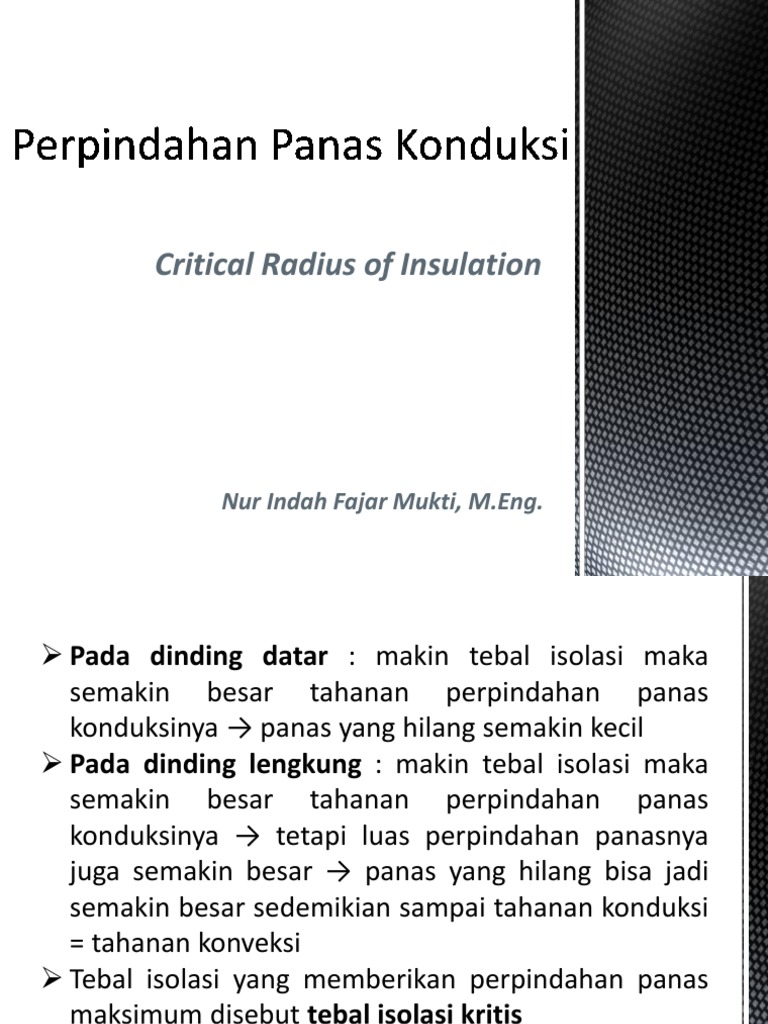 Critical Radius of Insulation | PDF