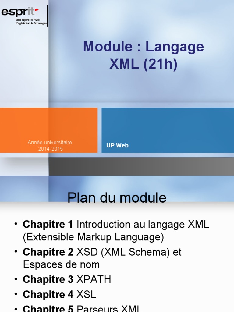 Chap1 XML Introduction XML | PDF | XML | Langage de balisage