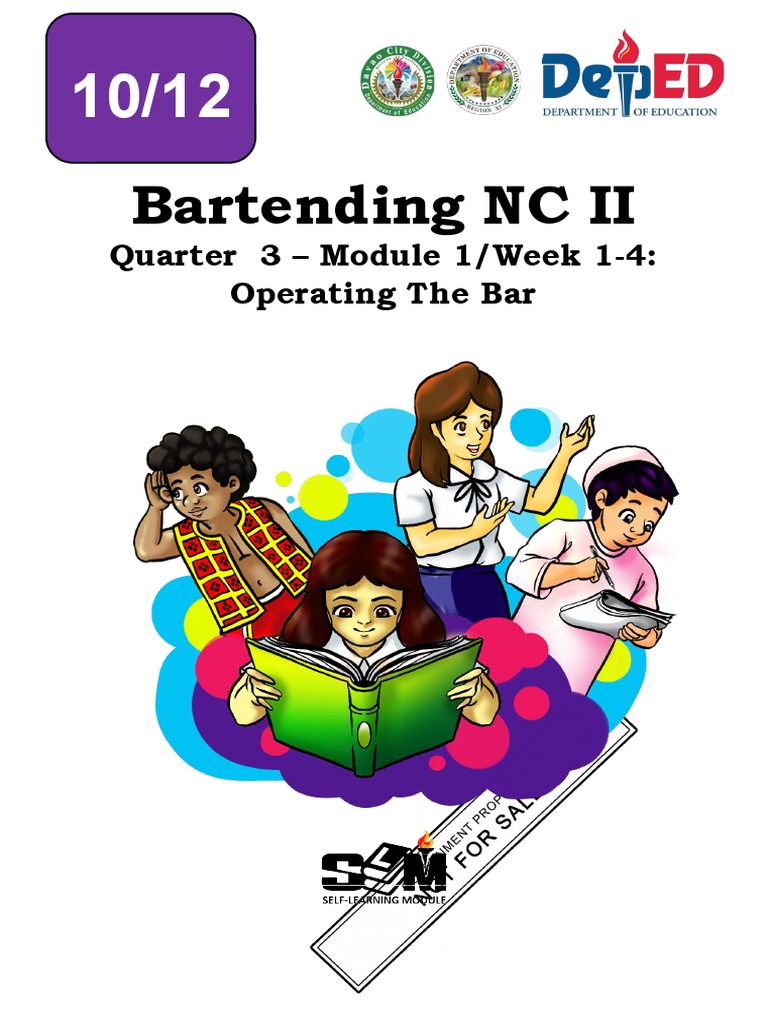 Bartending NC II: Quarter 3 - Module 1/week 1-4: Operating The Bar | PDF | Wine | Drink