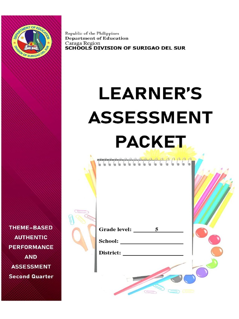 Learner's Assessment Packet | PDF | Cognition