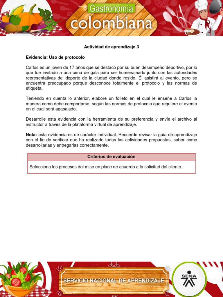 AA3 Evidencia Uso de Protocolo | PDF