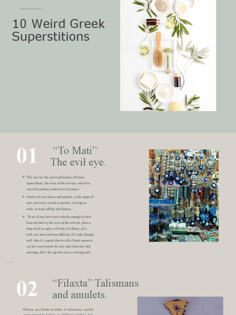 Greek Superstitions Explained | PDF | Amulet