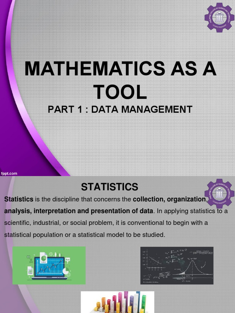 Mathematics As A Tool: Part 1: Data Management | PDF | Statistics ...
