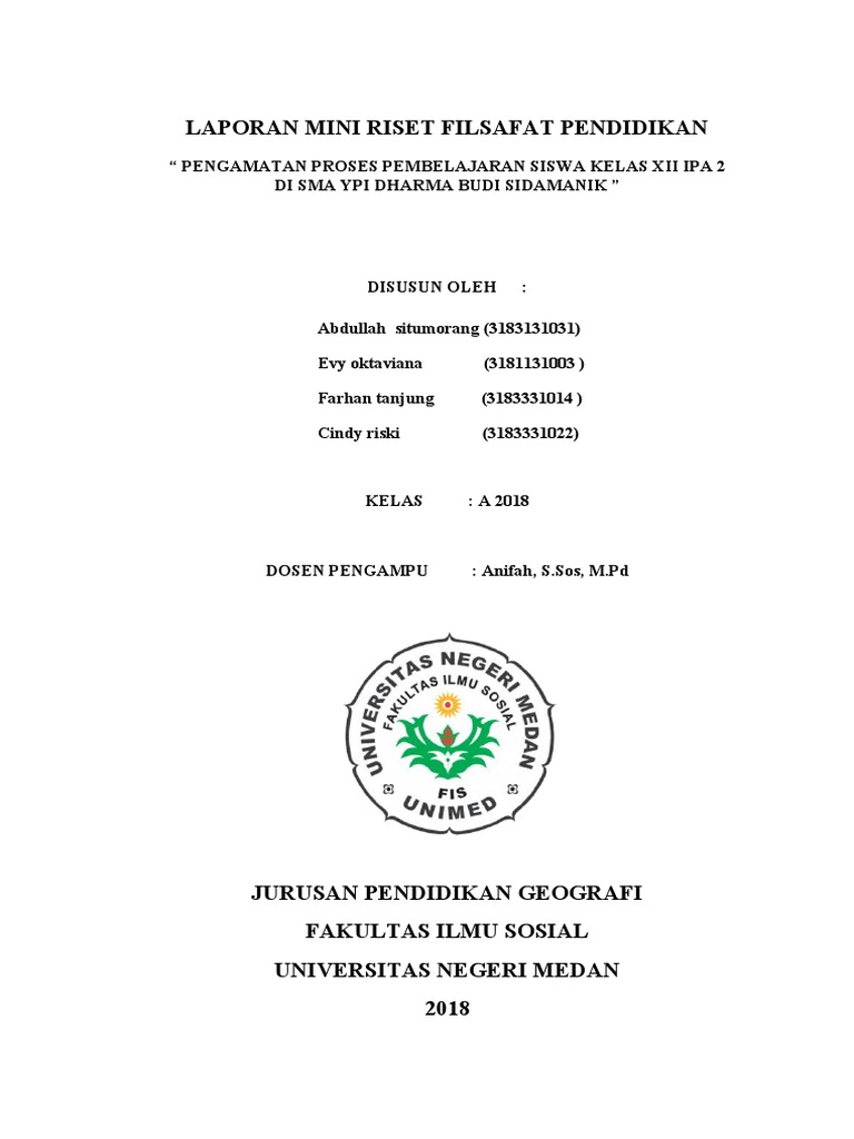 Mini Riset Filsafat Pendidikan | PDF