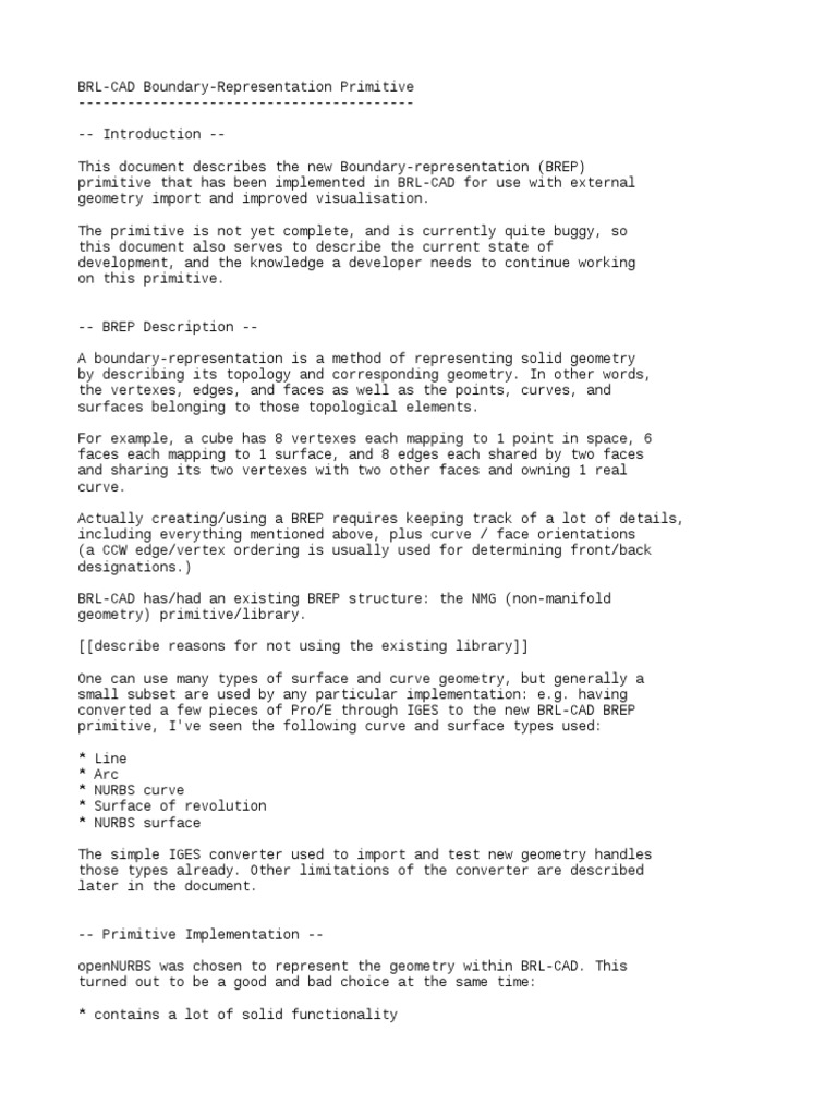 Brep | PDF | Curve | Plane (Geometry)