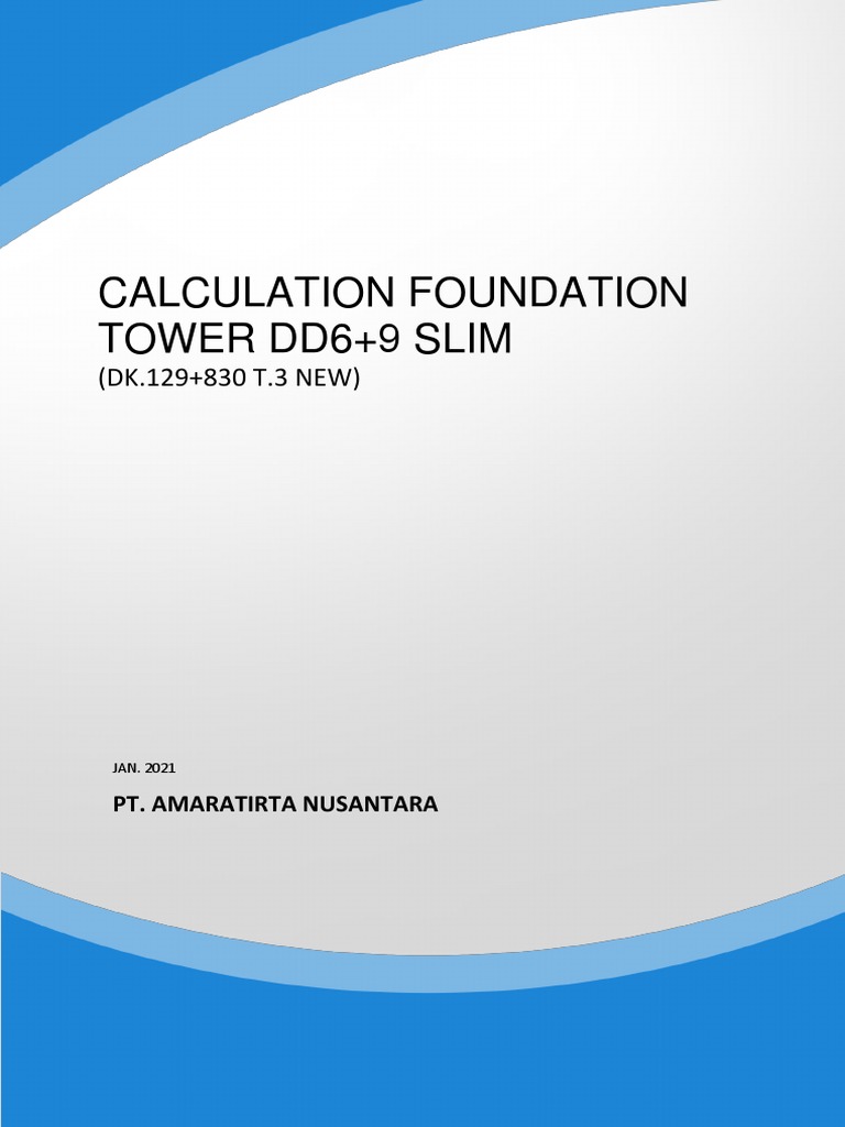 Calc Pondasi Tw.3 Dk129+830 | Download Free PDF | Structural Engineering | Metrology