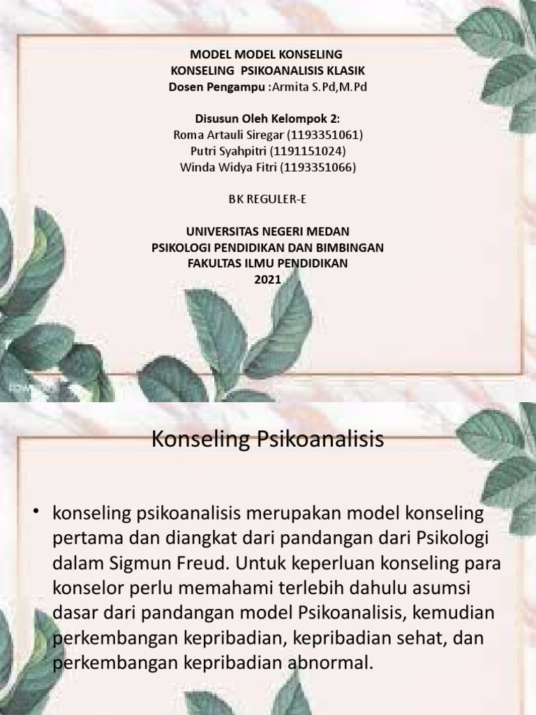 Model Model Konseling Kel 2 | PDF