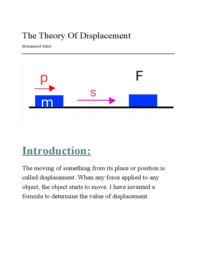 The Theory of Displacement | PDF | Force | Momentum