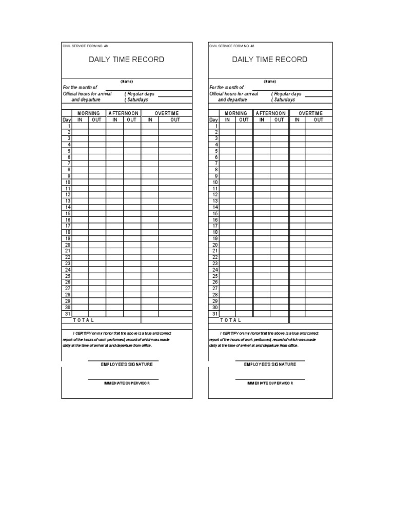 DTR Generic | PDF | Working Time | Social Programs