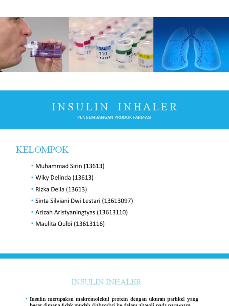 Insulin Inhaler: Pengembangan Produk Farmasi | PDF | Sains & Matematika