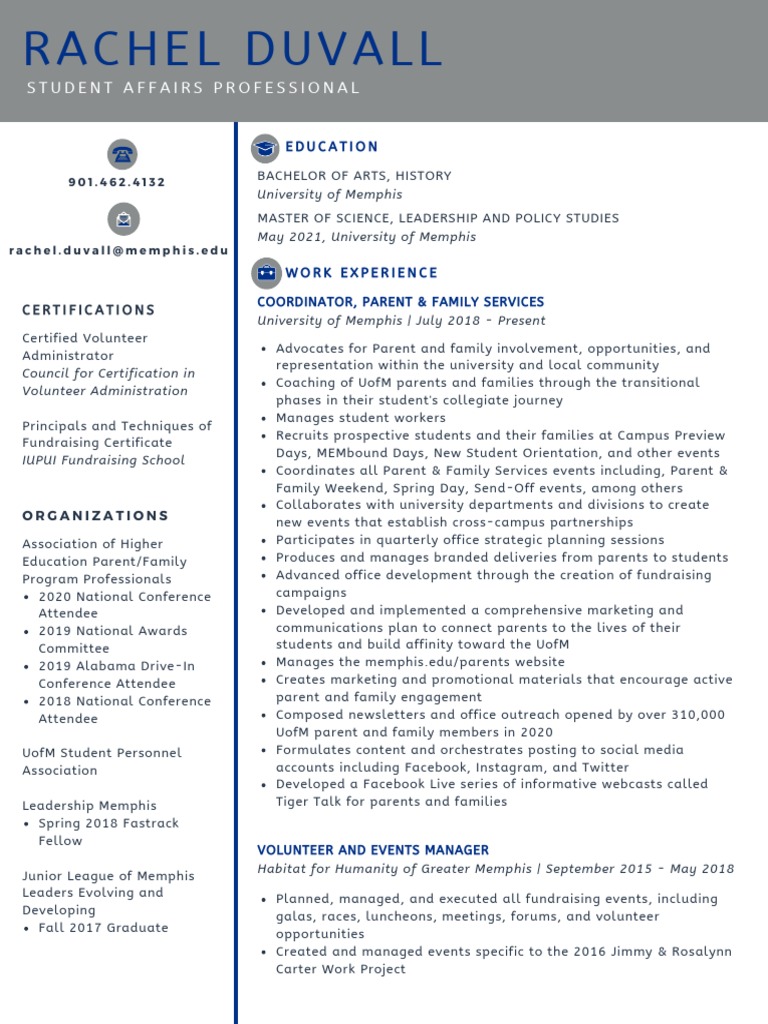 Parent & Family Services Coordinator Resume | PDF | Volunteering ...
