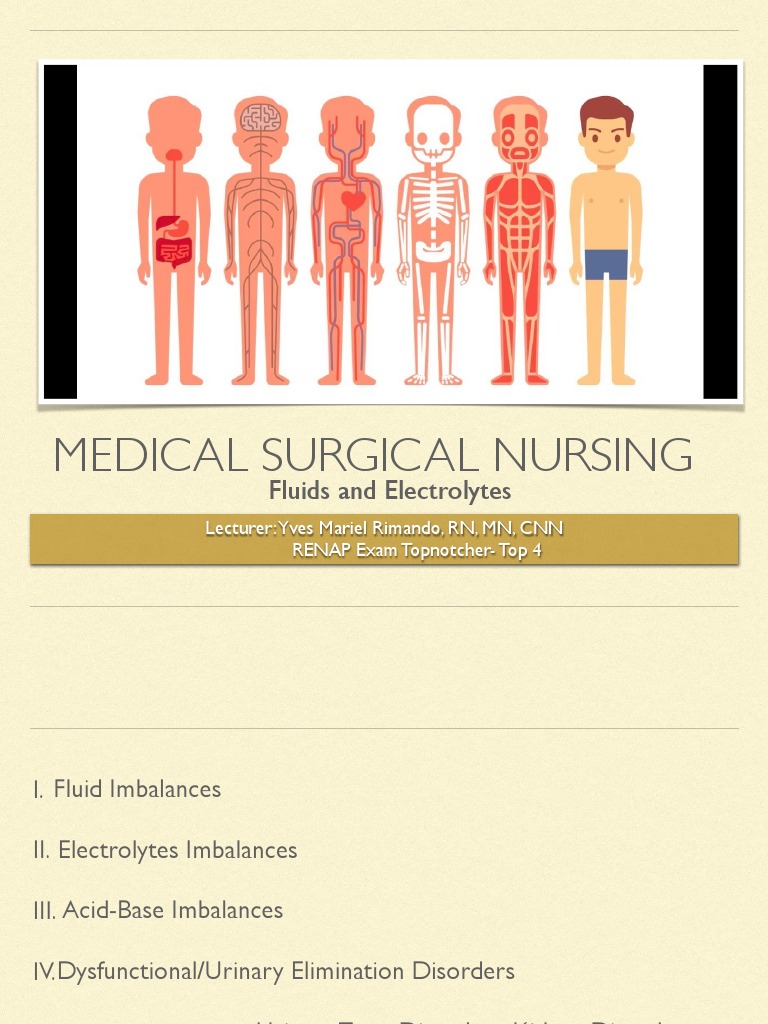 Medical Surgical Nursing: Fluids and Electrolytes | PDF | Angiotensin ...