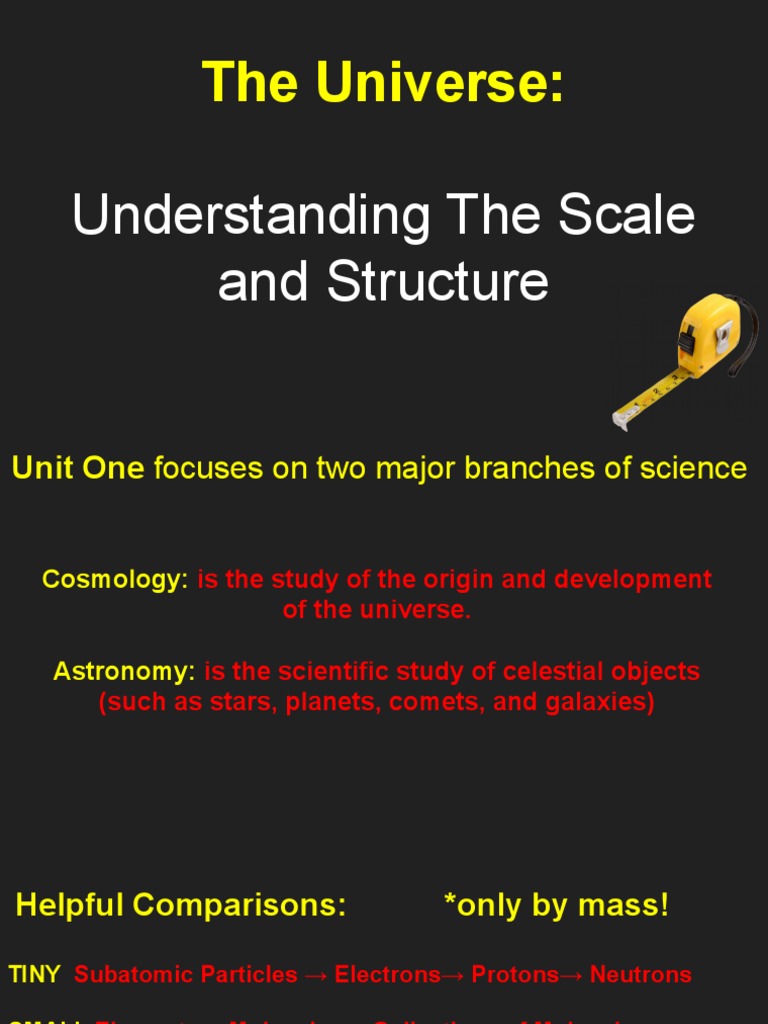 The Scale and Structure of The Universe | PDF | Milky Way | Solar System