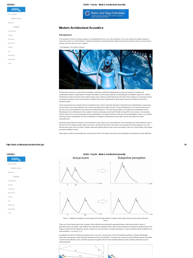 ASDN - Physics - Modern Architectural Acoustics | PDF | Acoustics | Sound