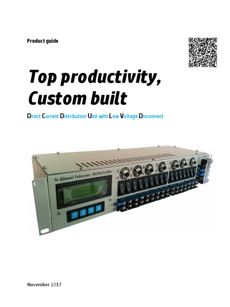 DCDU LVD-Product Guide | PDF | Direct Current | Rectifier