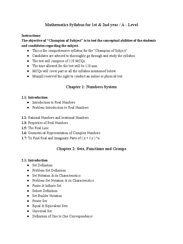 A-Level Math Syllabus Overview | PDF | Trigonometric Functions ...