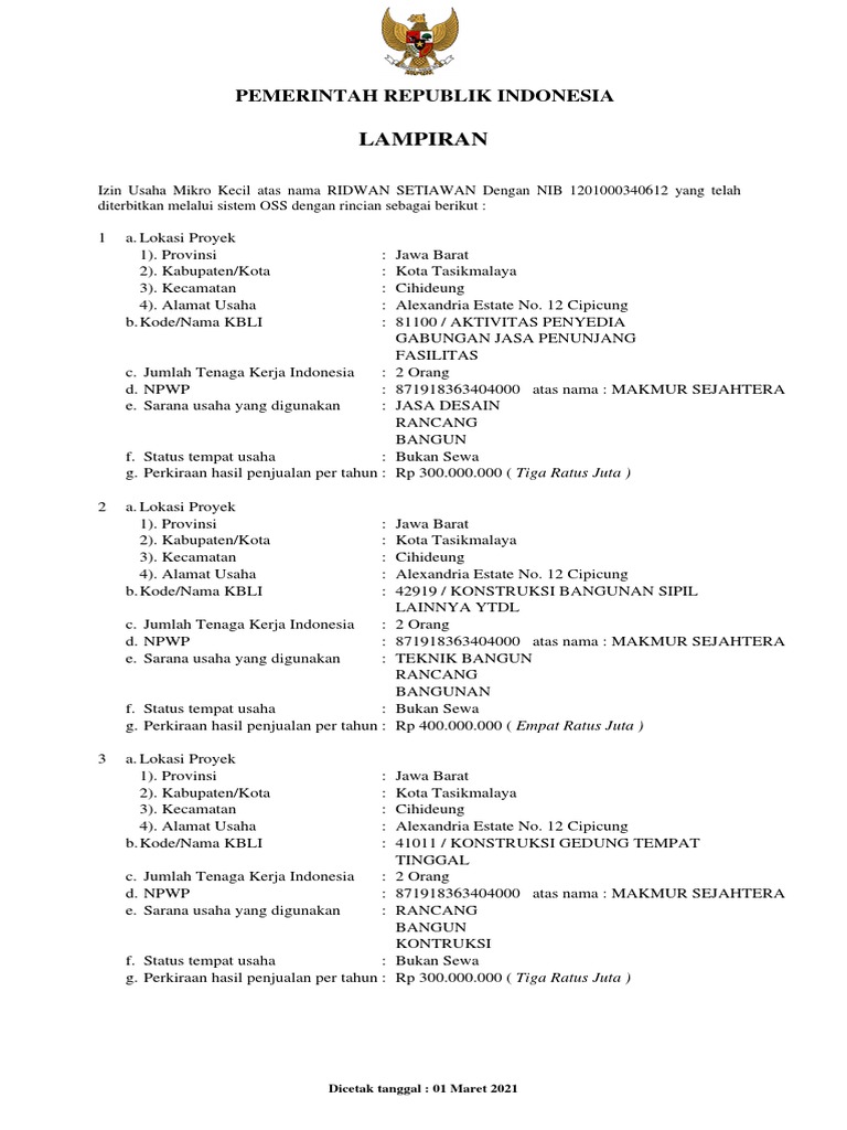 Lampiran Iumk | PDF