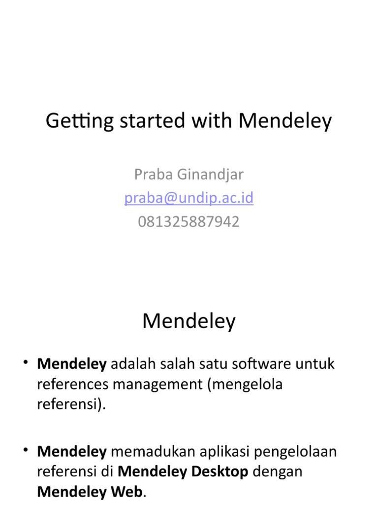 Mendeley | PDF