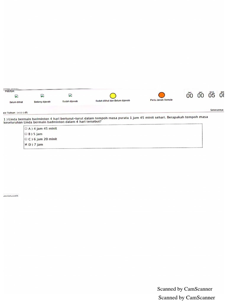 Contoh Soalan Exam SPA9: Soalan Matematik | PDF