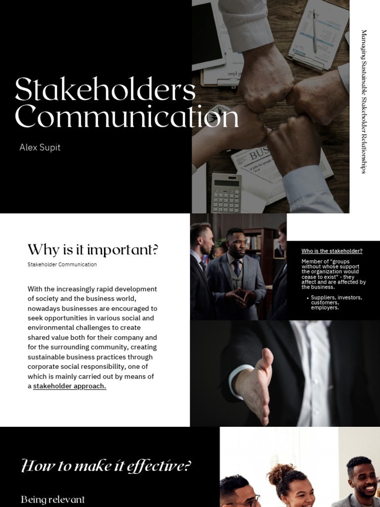 Effective Stakeholder Communication | PDF | Stakeholder (Corporate ...