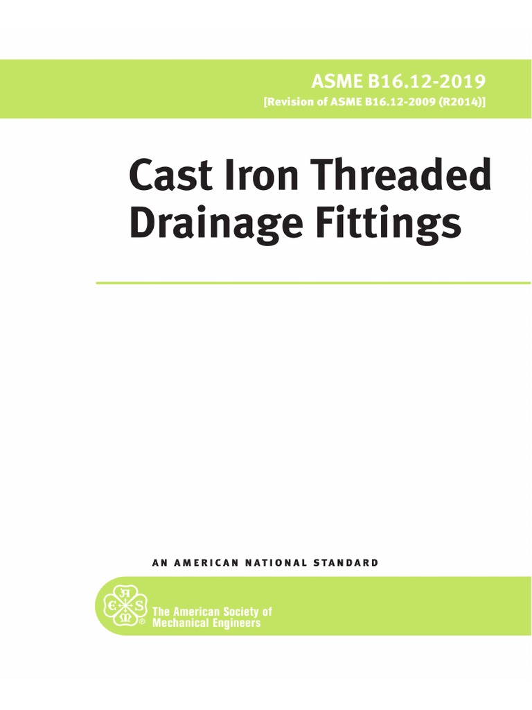 Asme B16.12 (2019) | PDF