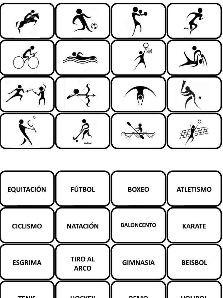 Juego de Memoria para Deportes | PDF