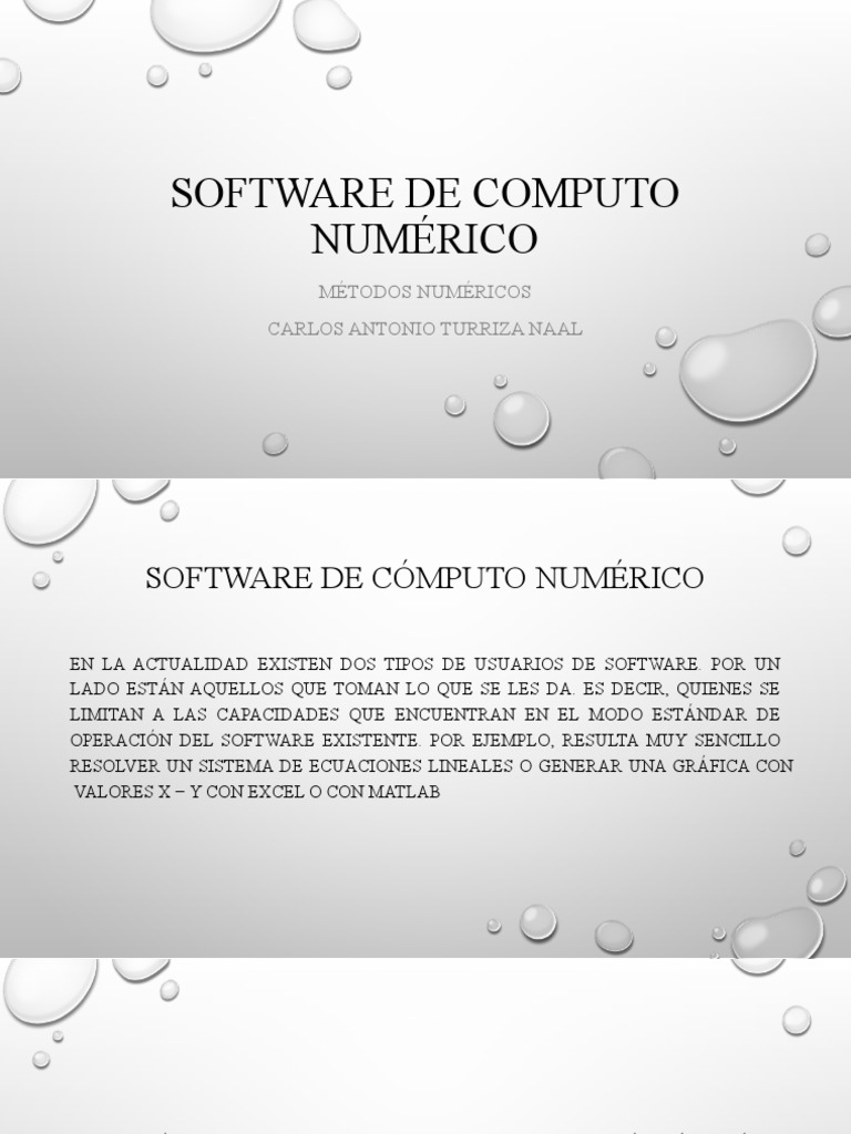 Software de Computo Métodos Numéricos | PDF | Microsoft Excel | Matlab