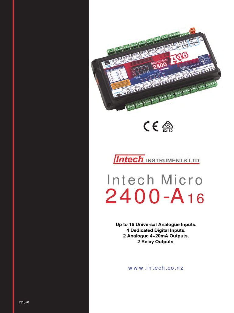 Intech Micro 2400-A16: A Versatile 16-Channel Analog Input Multiplexer ...