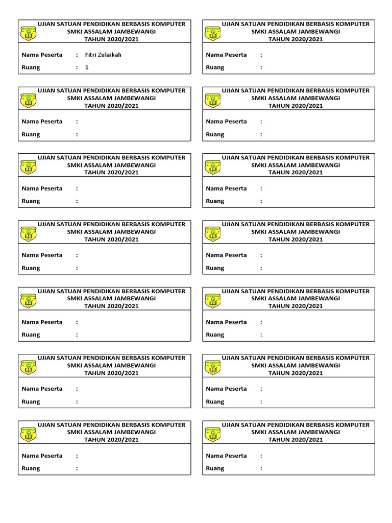Nomor Meja Tempel | PDF | Ilmu Sosial | Seni