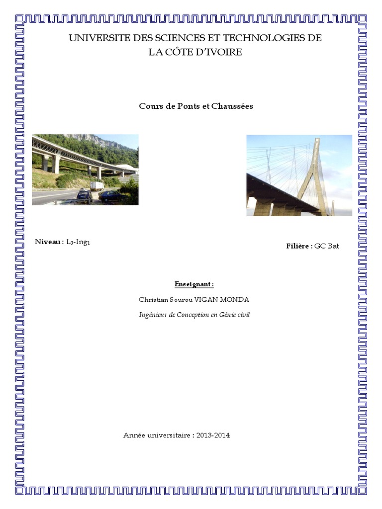 COURS Pont | PDF | Pont | Fondation (construction)