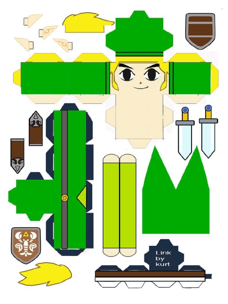 Legend of Zelda Link Paper Toys Paper Craft | PDF